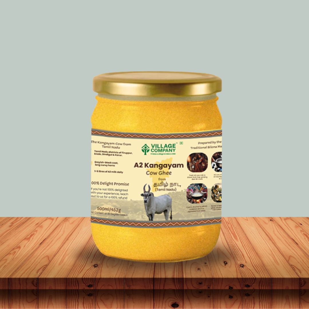 A2 Kangayam Cow Bilona Ghee from Villages of Tamil Nadu – Village Company